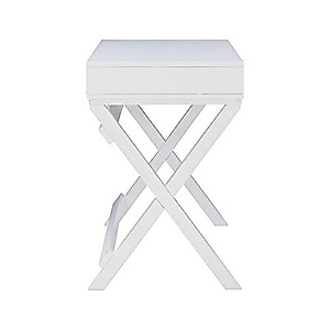 Linon Desk, White, 44"W x 20"D x 30"H