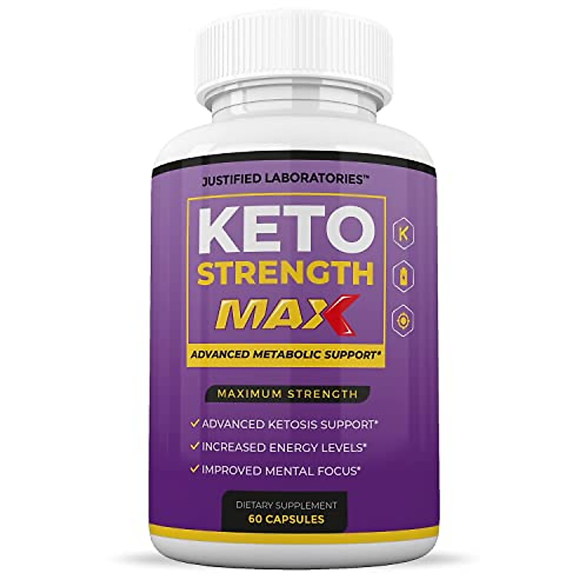 (3 Pack) Keto Strength Max 1200MG Pills Includes Apple Cider Vinegar goBHB Strong Exogenous Ketones Advanced Ketogenic Supplement Ketosis Support for Men Women 180 Capsules
