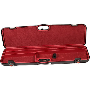 Negrini Cases 1603/IS-2C/4782 Shotgun Case for O/U PP/1 Gun/2 Barrels up to 36-Inch, Black/Red