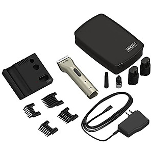 WAHL Professional Animal Arco Pet, Dog, Cat, and Horse Cordless Clipper Kit, Champagne (8786-452)