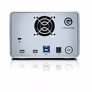 G-Technology 12TB G-RAID with Thunderbolt 2 and USB 3.0, Removable Dual Drive Storage System, Silver - 0G04093-1