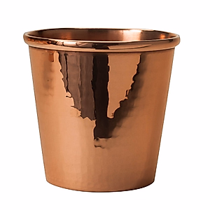 Sertodo Copper Apa Cup | Set of 4, 12 fl oz | Handcrafted, Durable, Artisan Quality Drinkware | Ayurvedic Beverage Serving | Elegant Kitchen & Barware