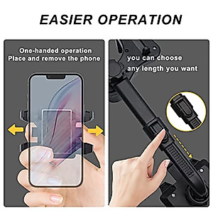 Jollyfit Phone Mount for Car, Rearview Mirror Car Phone Holder Mount, Universal Rear View Mirror Phone Holder, Rotatable Car Phone Mount, Cell Phone Holder Car Accessories for All iPhone Android