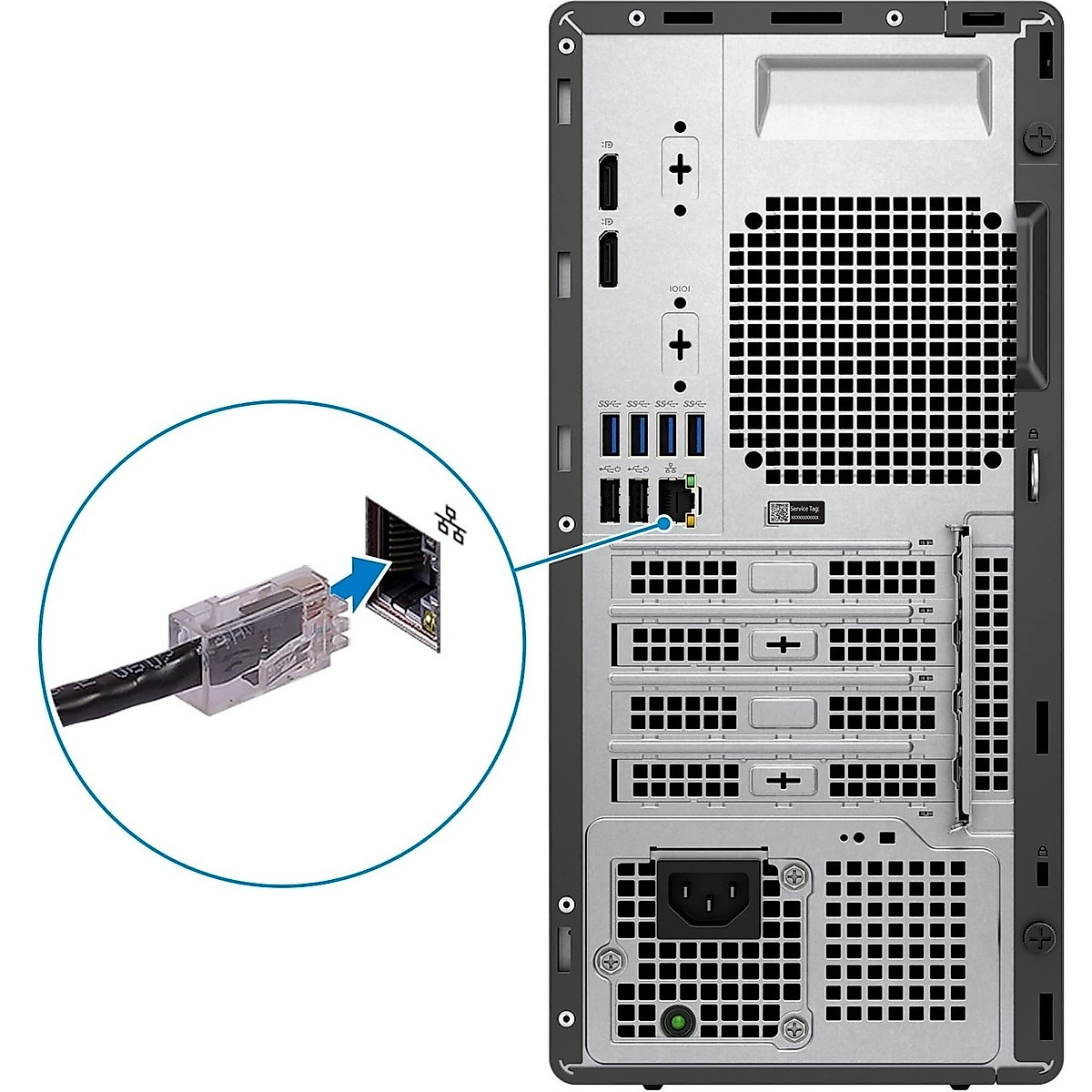 Dell OptiPlex 5000 Desktop Computer - Intel Core i5 12th Gen i5-12500 Hexa-core (6 Core) 3 GHz - 8 GB RAM DDR4 SDRAM - 256 GB M.2 PCI Express NVMe 3.0 x4 SSD - Tower - Black