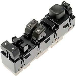 Dorman 920-023 Front Driver Side Master Window Switch Assembly - 5 Button Compatible with Select Chevrolet / GMC Models