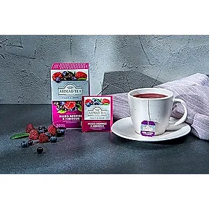 Ahmad Tea, Mixed Berries & Hibiscus, 20 Count (Pack of 6)