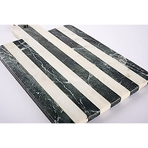 Mud Pie Striped Marble Board Sets (Paddle), board 16"" x 7"" | spreader 7"""