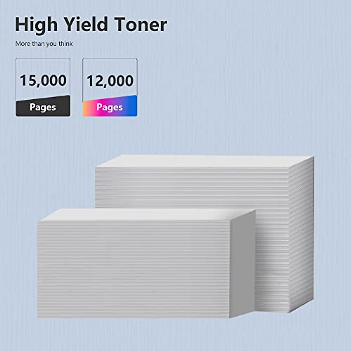 508X High-yield Toner Cartridge 2Black, Cyan, Magenta, Yellow Toner Cartridges (5-pack) | Replacement for HP 508X Toner Works with Color Enterprise M552, M553, Color Enterprise MFP M577 Series|CF360XQ