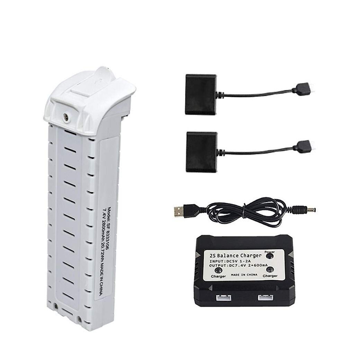 High-Performance Battery Backup 7.4V 2800mAh Lipo Battery for HS700 Four-axis Aircraft Remote Control Drone Battery for HS700 RC Quadcopter Spare Parts-1PCS