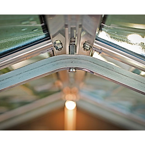 Palram - Canopia Rubicon Storage Shed, 6'x10' DIY Backyard Shed, Gray Polycarbonate Panels and Aluminum Frame, Sheds & Outdoor Storage for Lawn Mower, Bike, Garden Tools, Outdoor Storage Box Shed