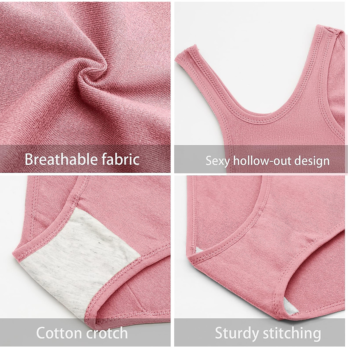 Starmiss Cotton Underwear for Women Sexy Bikini Panties Low Rise Hipster Breathable Soft Bikini Underwear, 5 Pack, S-XL (mix2,M)