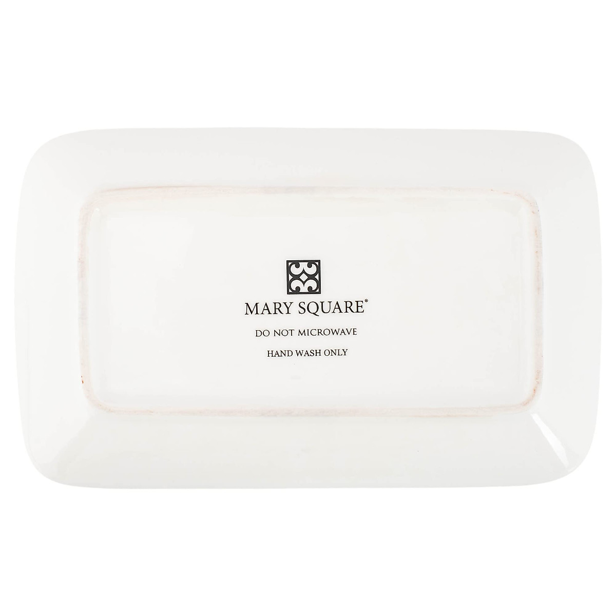 Mary Square Gold Foil Cheetah 8 x 6 Ceramic Serving Platter with Spreader