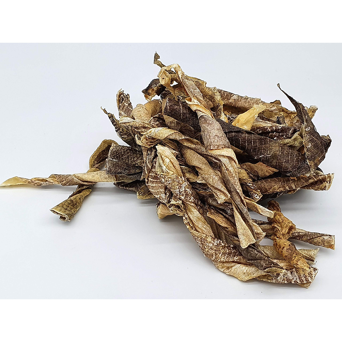 TickledPet Icelandic Cod Fish Skin Twists, 5 oz - Natural Dog Chews, Long-Lasting, Grain-Free Treats - Dental Health Booster, Omega-3s, Human-Grade, All Life Stages