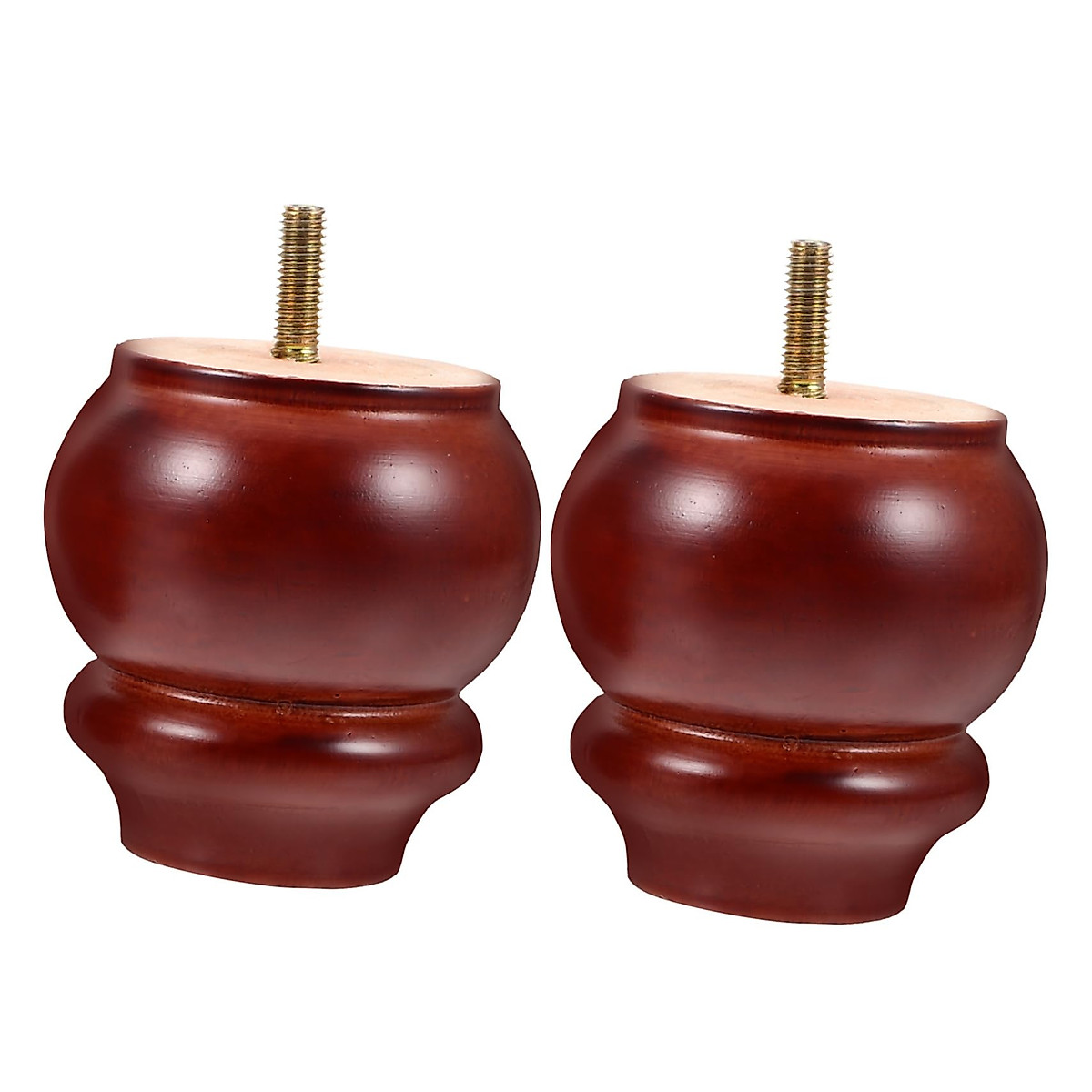 Yardenfun 2pcs Table Legs Desk Legs Furniture Legs Small Table Leg Wood Couch Legs Wooden Sofa Feet Small Furniture Wooden Leg Wooden Dresser Leg Extenders 8 Cm Solid Wood Sofa Legs