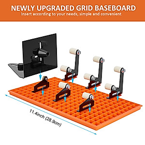 Glass Bottle Cutter Kit, FIXM DIY Glass Cutter for Bottles with Grid Baseboard and Adjustable Baffle Design, Complete Set of Bottle Cutter & Glass Cutter for Square and Round Bottle