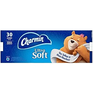 Charmin Ultra Soft Bathroom Tissue 30 Jumbo Rolls