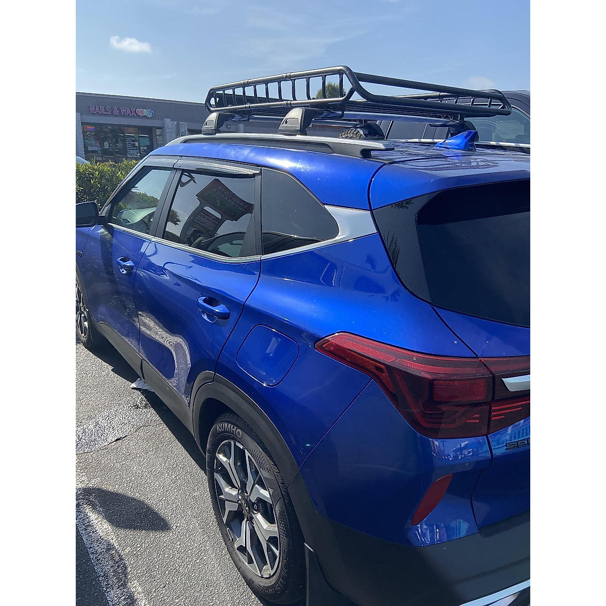 Roof Mounted Steel Cargo Storage Carrier 150 Lb. Capacity Adds 10 Square Feet of Storage