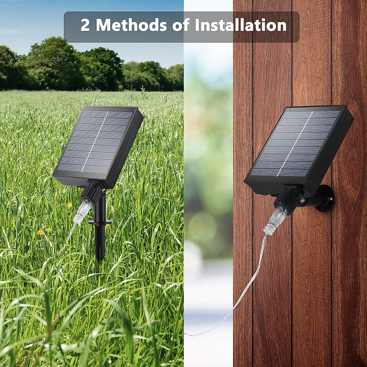 Toodour Solar Lights Outdoor, 317 LED 10ft x 9 Solar Garden Lights with 12" Topper Star, 8 Lighting Modes Waterproof Star Fairy Lights for Garden, Patio, Wedding, Party Decoration (White)