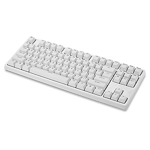 Happy Balls PBT Keycaps Backlit Cherry MX Keycap Set Doubleshot OEM Profile Key Caps for MX Switches Mechanical Keyboards (White Keyset)