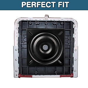 Boat Seat Swivel, Bar Stool Swivel Plate Replacement, Square Swivel Mechanism for Furniture Recliner Chair and Boat Seat