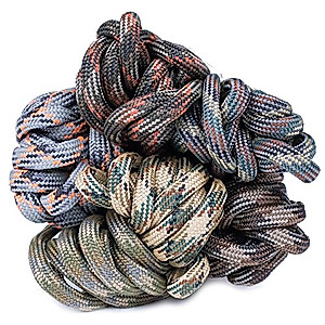 West Coast Paracord Jig Bracelet Maker 550lb Parachute Cord - Pack of 6 Cords and 6 Buckles - Heavy Duty Buckles (Camo)