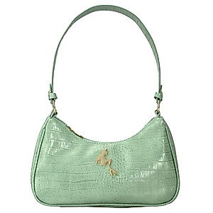 The Little Mermaid Croco Handbag with Ariel Metal Badge