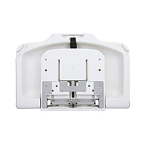 TCBunny Wall-Mounted Baby Changing Station Horizontal Diaper Changing Table with Safety Straps White