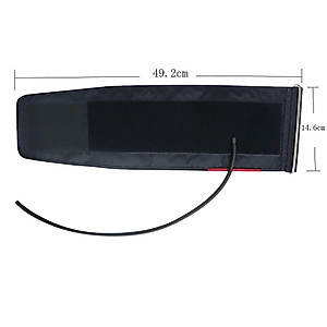 Manual Blood Pressure Cuff, Single Tube Cuff with Pressure Gauge and Inflation Bulb (Adult)