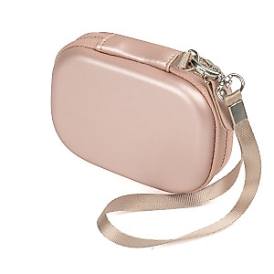 Alltravel case for External Solid State Drive Samsung T7, T7 Touch, T5, T3 250GB 500GB 1TB 2TB SSD USB 3.0 External Solid State Drives, Strong Compact Light Weight case, Mesh Pocket (Rose Gold)