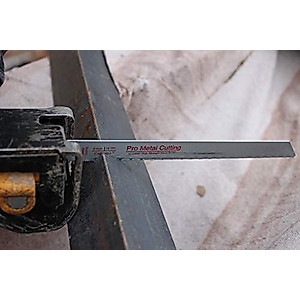 9-Inch Thick Metal Cutting Reciprocating Saw Blades (18 TPI) Made of Long Lasting Bi-Metal (HSS Teeth Bonded to HCS Body) - 10 Pack - Caliastro