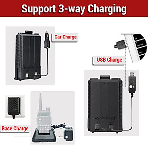 BAOFENG Original UV-5R BL-5 1800mAh Battery Rechargeable Support USB Direct Charge UV-5R,BF-F8HP,UV-5X3,UV-5R Plus,UV-5RE Radios