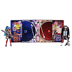 L.O.L. Surprise! O.M.G. Remix Rocker Boi and Punk Grrrl 2 Pack – 2 Fashion Dolls with Music