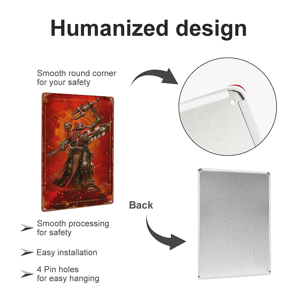 Adeptus Mechanicus 1 physical culture Poster Signs 8 x 12 Inch Decor Funny Chic Art Wall Decort Home Yard Signs Bar Hotel Cafe Pub Indoor Outdoor restauran