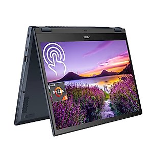 ASUS 2023 Newest Chromebook 2-in-1 Laptop, 14 Inch WUXGA Touchscreen Display, AMD Ryzen 3 7320C Processor, 8GB DDR5 RAM, 256GB SSD, AMD Radeon Graphics, USB Type A&C, WiFi 6, Webcam, Chrome OS