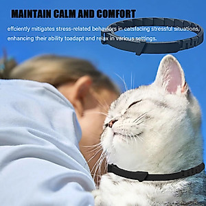 Calming Collar for Cats,Pheromone Collar for Cats, Cat Anxiety Relief for 60 Days,Adjustable, Water-Resistant & Breakaway Calming Collar Make Cat Relaxed 4 Pack
