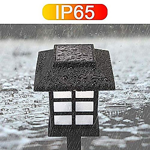 SFRIDQ Solar Lawn Column Lights Outdoor Courtyard Pillar Lamp Garden Lights Waterproof Landscape Street Lamp Decoration Landscape Street Stigma Floor Lamps