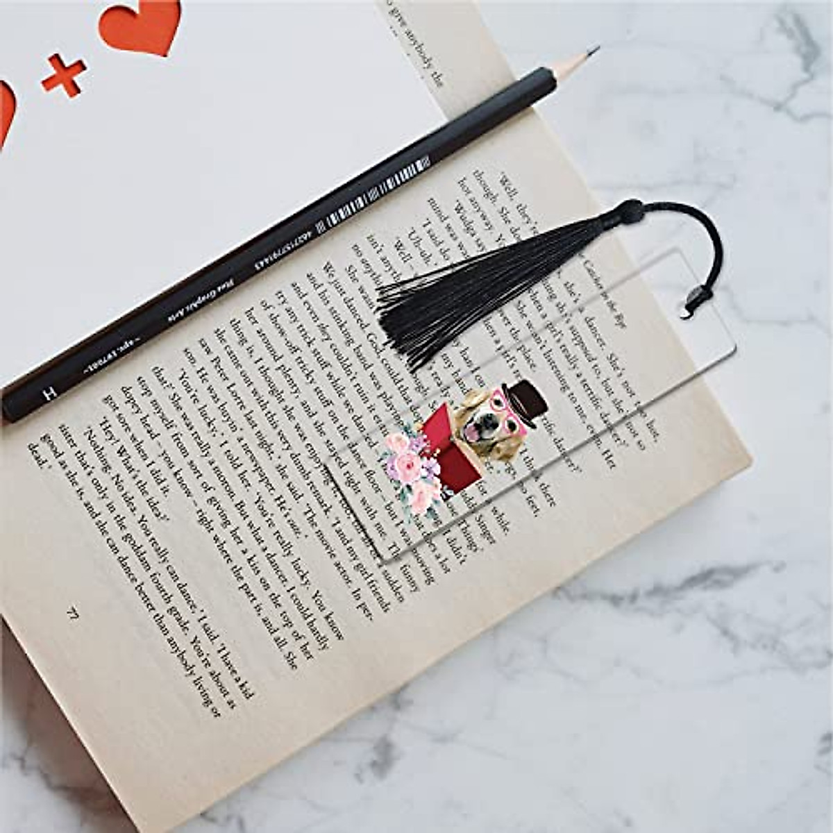 Golden Retriever Dog Book Markers for Women Inspirational, Funny Golden Retriever Dog Bookmark, for Golden Retriever Dog Lover Owner Girl, Bookworm Friends Sister Female Gifts