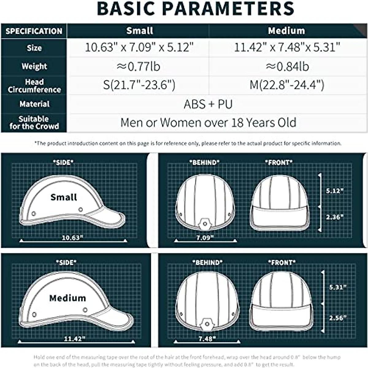 FROFILE Bike Helmets for Adults - (Medium, Black) Urban Scooter Bicycle Helmet for Men Women