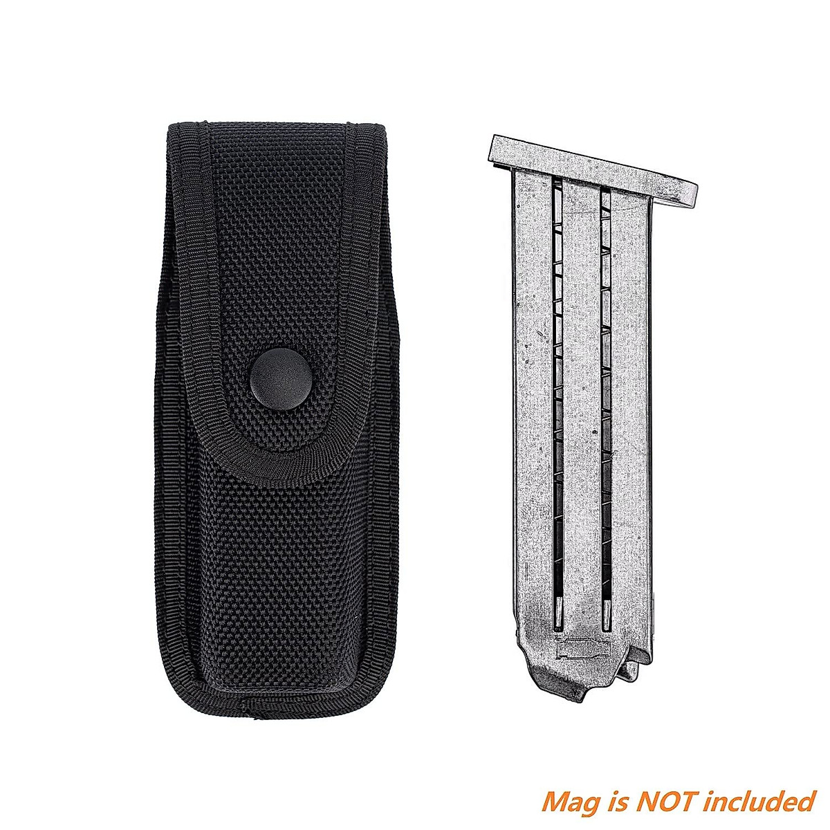 Dotacty Nylon Mag Pouch Single/Double Magazine Pouch Pistol Mag Holster Duty Belt/MOLLE Molded 9mm Mag Holder Carry Case (Nylon Single Pouch)