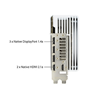 ASUS ROG Strix GeForce RTX 4080 OC Edition Gaming Graphics Card White (PCIe 4.0, 16GB GDDR6X, HDMI 2.1a, DisplayPort 1.4a, DLSS3 Support, Supports 4K)