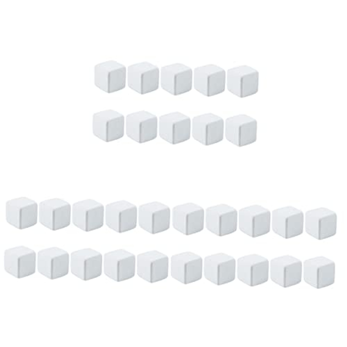 Ipetboom 30 pcs Reptiles Chlorine Household Reptile Natural Fish Turtle Stones Lizard Turtles Professional Freshwater Mineral Removal Substrate Minerals Supplies Aquarium Calcium White