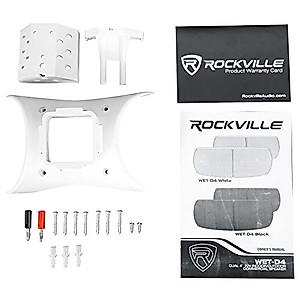 Rockville RCS650-6 650w 6 Zone 70v Commercial/Restaurant Amplifier Bundle with (20) Rockville Wet-D4 White Dual 4" Speakers