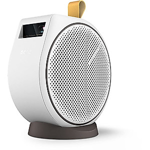 BenQ GV30 LED Portable Ceiling Projector with 135˚ Rotating Angle Projection | Extra Bass Bluetooth Speaker | Android TV 10 |Auto Focus & Vertical Keystone | WiFi |Chromecast & AirPlay | HDMI | USB-C