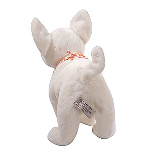 DILLY DUDU Cream Puppy Dog Stuffed Animal Chihuahua Plush Toy 10-Inch