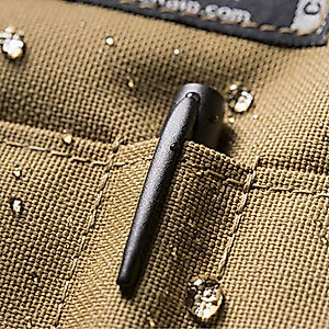 Rite In The Rain Weatherproof Side Spiral Kit: Tan CORDURA® Fabric Cover, 4.625" x 7" Green Notebook, and Weatherproof Pen (No. 973-KIT), 8.5 x 5.5 x 0.625