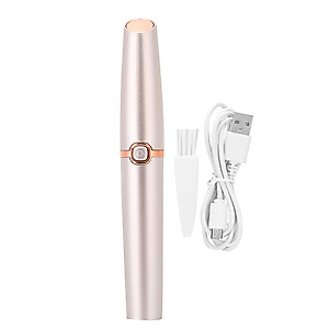 Facial Hair Remover Eyebrow Razor Lipstick Shaped Electric Eyebrow Trimmer Mini Portable Women Eyebrow Shaver Rose Gold for Face Bikini Hair Chin Cheek Upper Lip