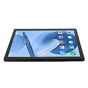 DAUERHAFT Tablet, 100‑240V Octa Core CPU Portable 5.0 8GB RAM 256GB ROM Front 8MP Rear 16MP 2 in 1 Tablet for Working (US Plug)