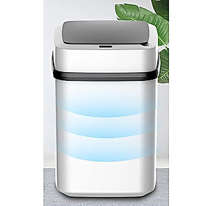 MagiDeal Automatic Touchless Motion Sensor Trash Can, 3 Gal L, Plastic, Small, Kick Touch