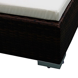 Online Gym Shop CB18889 Outdoor Furniture Set Garden Lounge Set PE Wicker Poly Rattan44; Brown - 12 Piece