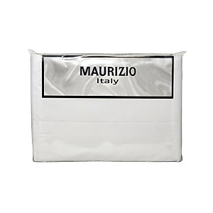 Maurizio Italy 3 Piece 100% Cotton Luxury Duvet Quilt Comforter Cover Set with an Embroidered Hemstitch Detail (King (U.S. Standard))